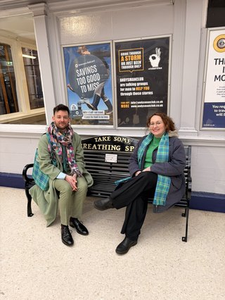 Samaritans celebrates 100 Breathing Space Benches in Scotland